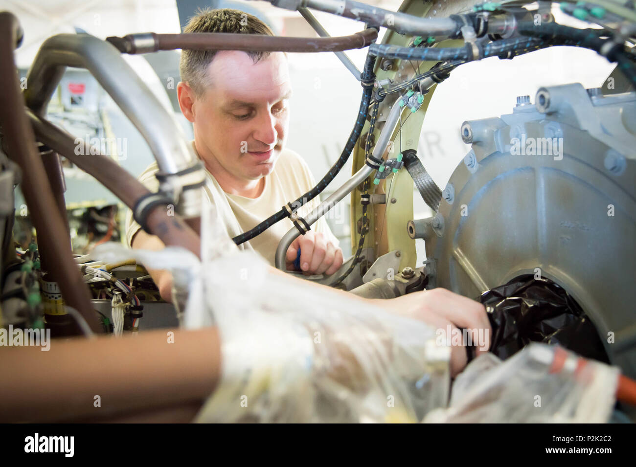 Aerospace propulsion craftsmen from the 403rd Maintenance Squadron ...