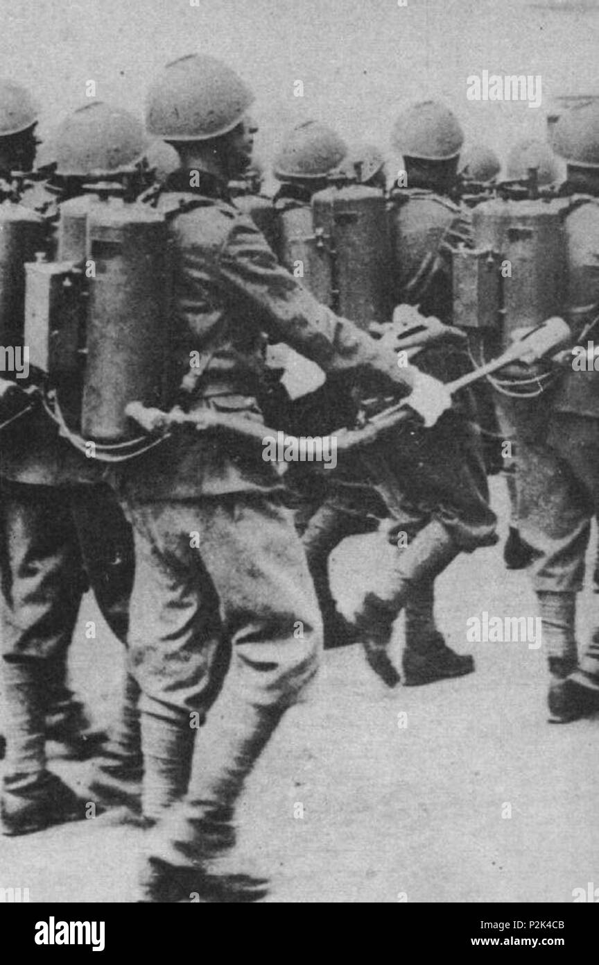 . English: Italian wwII era flamethrower . 19 October 2016. Royal ...