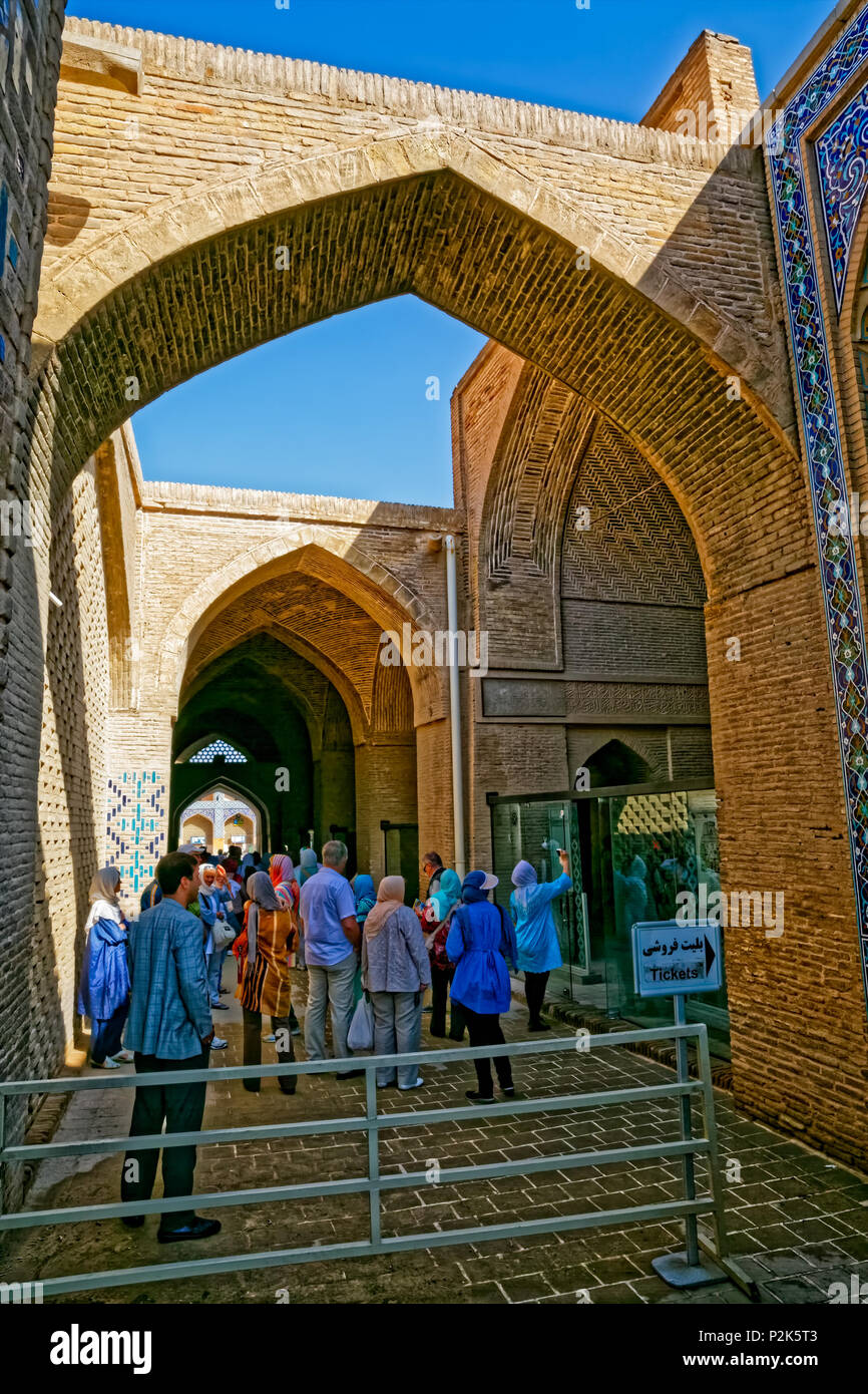 Isfahan Old Mosque entrance Stock Photo - Alamy