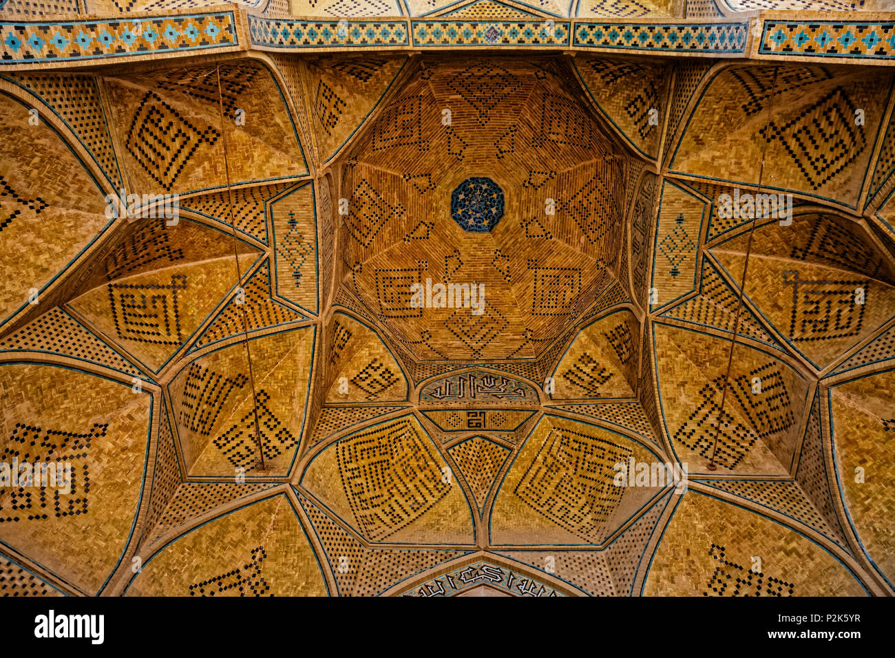 Isfahan Old Mosque ceiling Stock Photo - Alamy