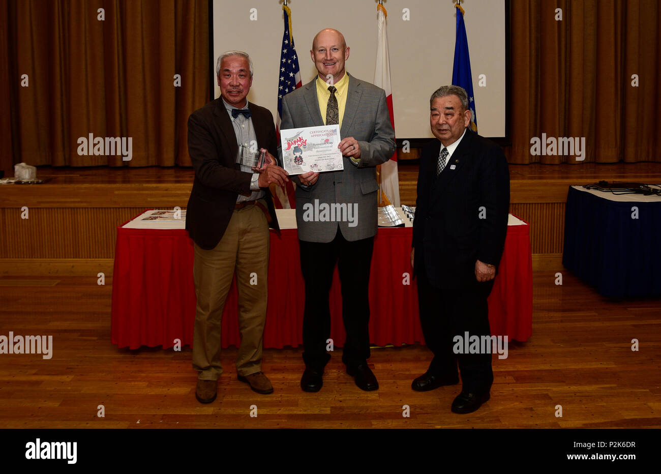Col. Travis Rex, the 35th Fighter Wing vice commander, and Misawa City ...