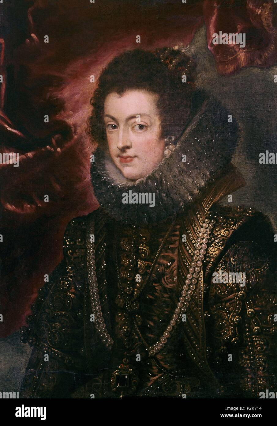 Flemish school. Elizabeth Bourbon (or Elisabeth of France), Philip IV's ...