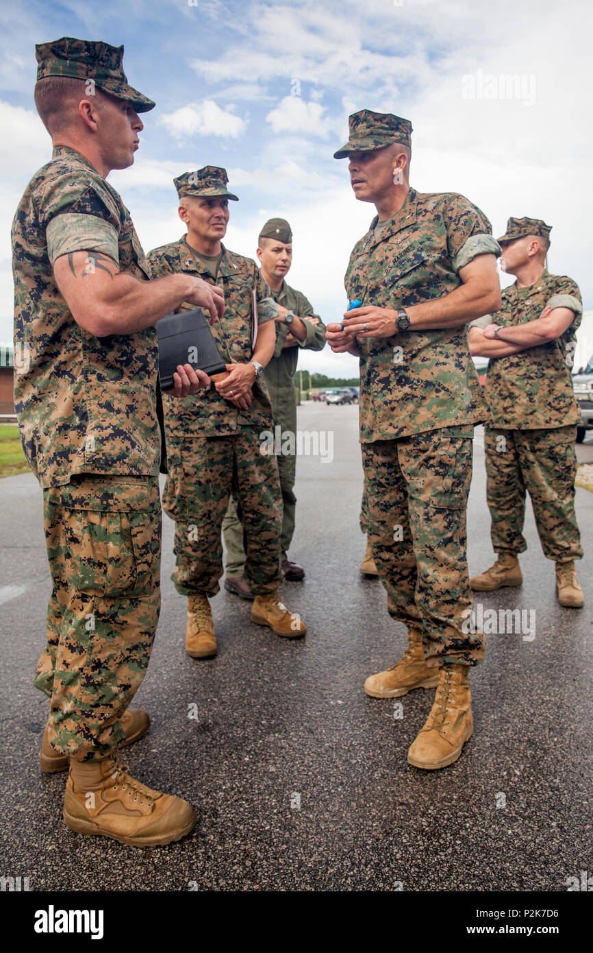 U.S. Marine Corps Brig. Gen. Matthew G. Glavy, right, the Commanding ...