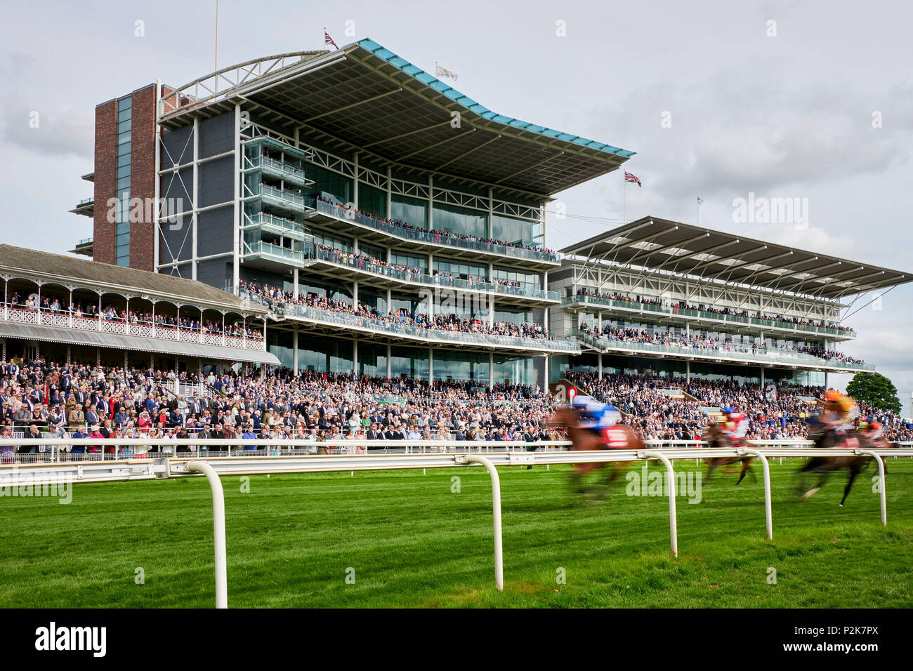 York Races Meeting, York racecourse, North Yorkshire, Northern England ...