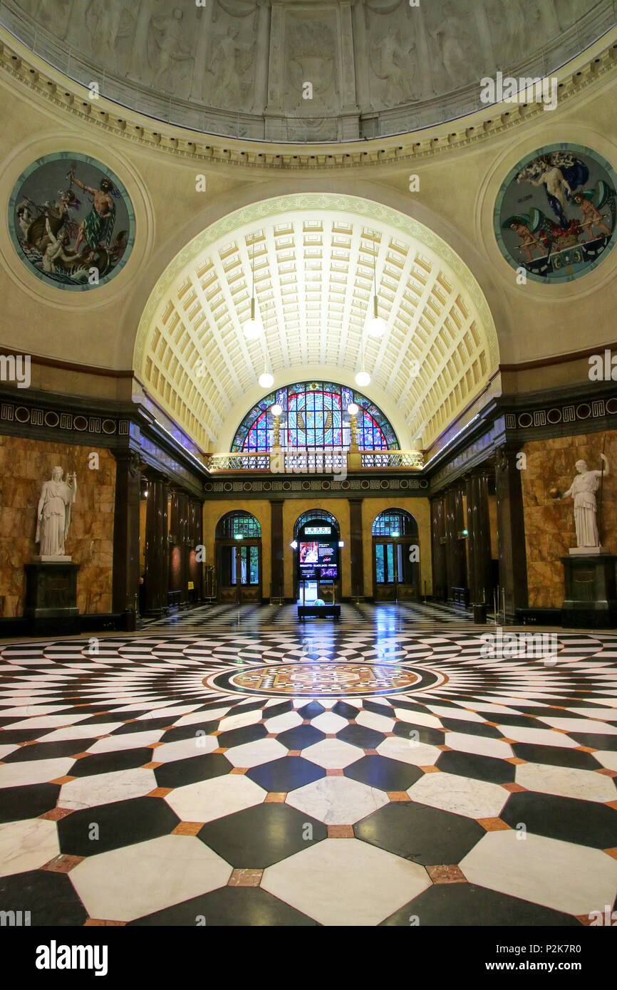 Interior of Kurhaus in Wiesbaden, Hesse, Germany. Wiesbaden is one of ...