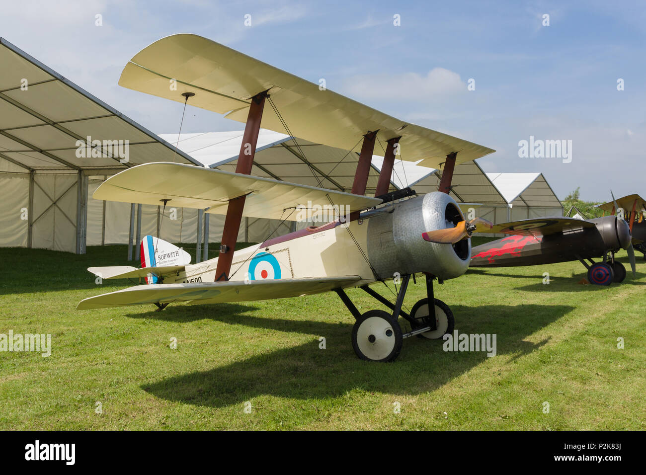 Sopwith Triplane replica of a British single seat fighter aircraft used ...