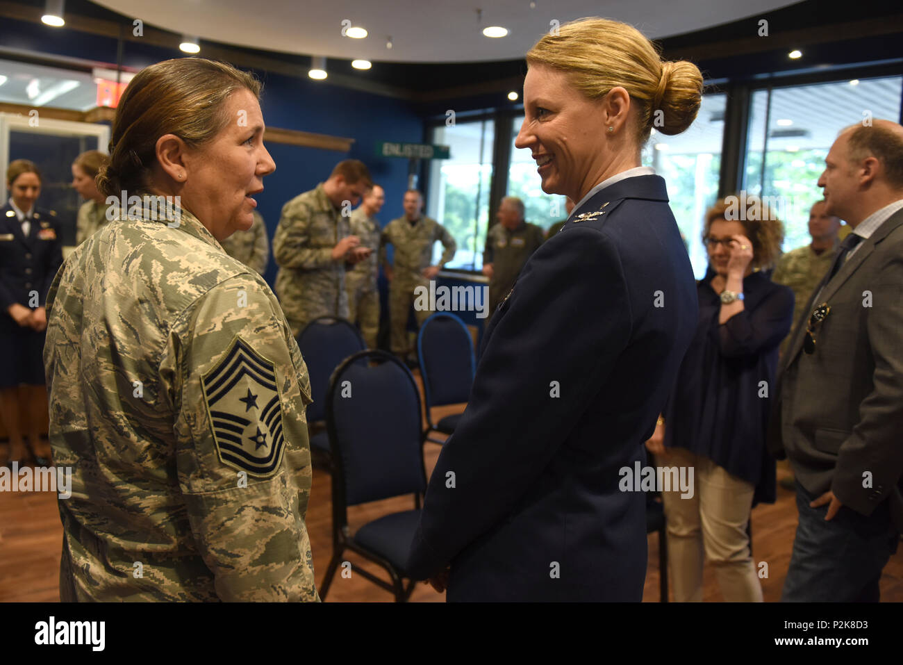 U.S. Air Force Command Chief Master Sgt. Susan Dietz for the 145th ...
