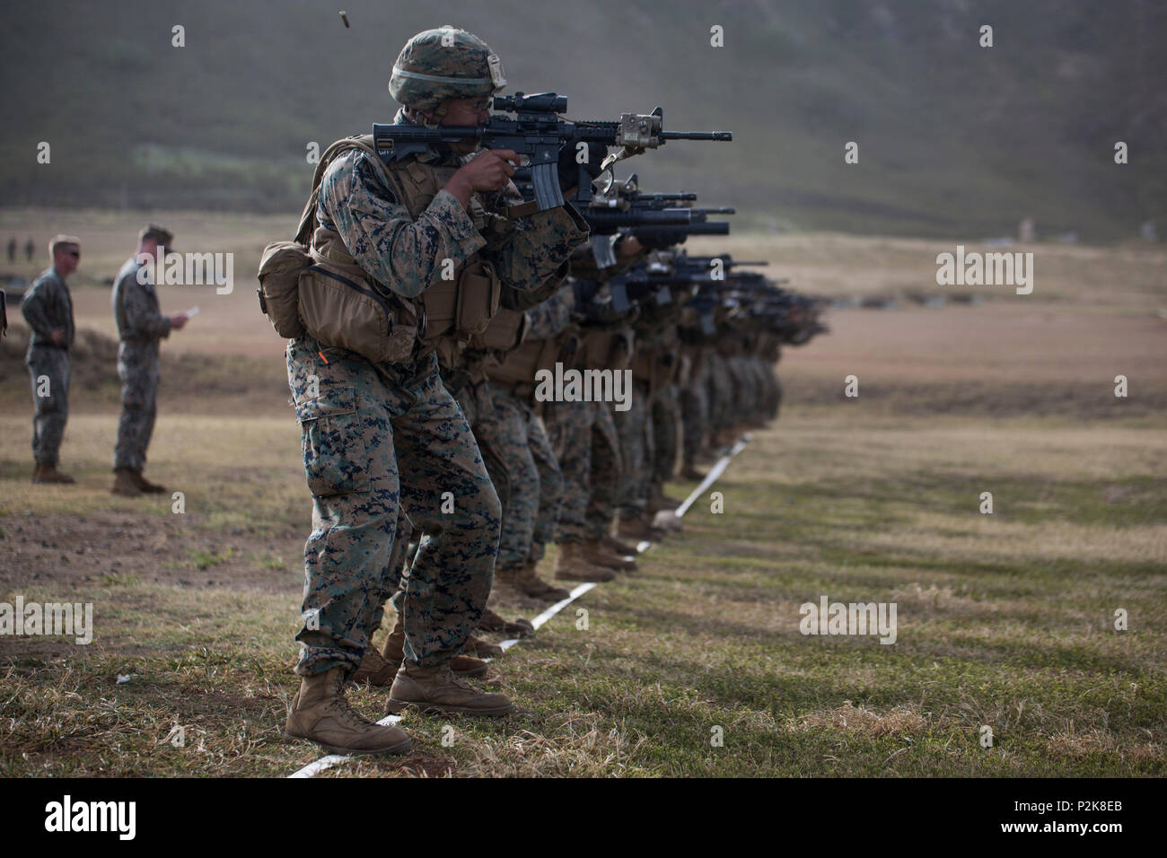 MARINE CORPS BASE HAWAII – Marines from Bravo Company, 1st Battalion ...