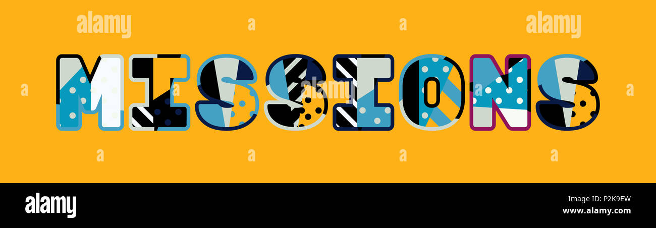 The word " " concept written in colorful abstract typography Stock ...