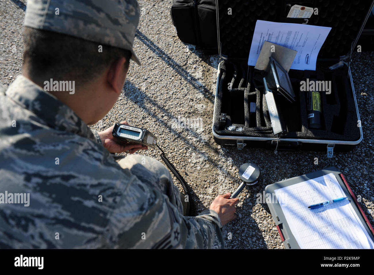U.S. Air Force Senior Airman Emerson Malabuyoc, a bioenvironmental ...