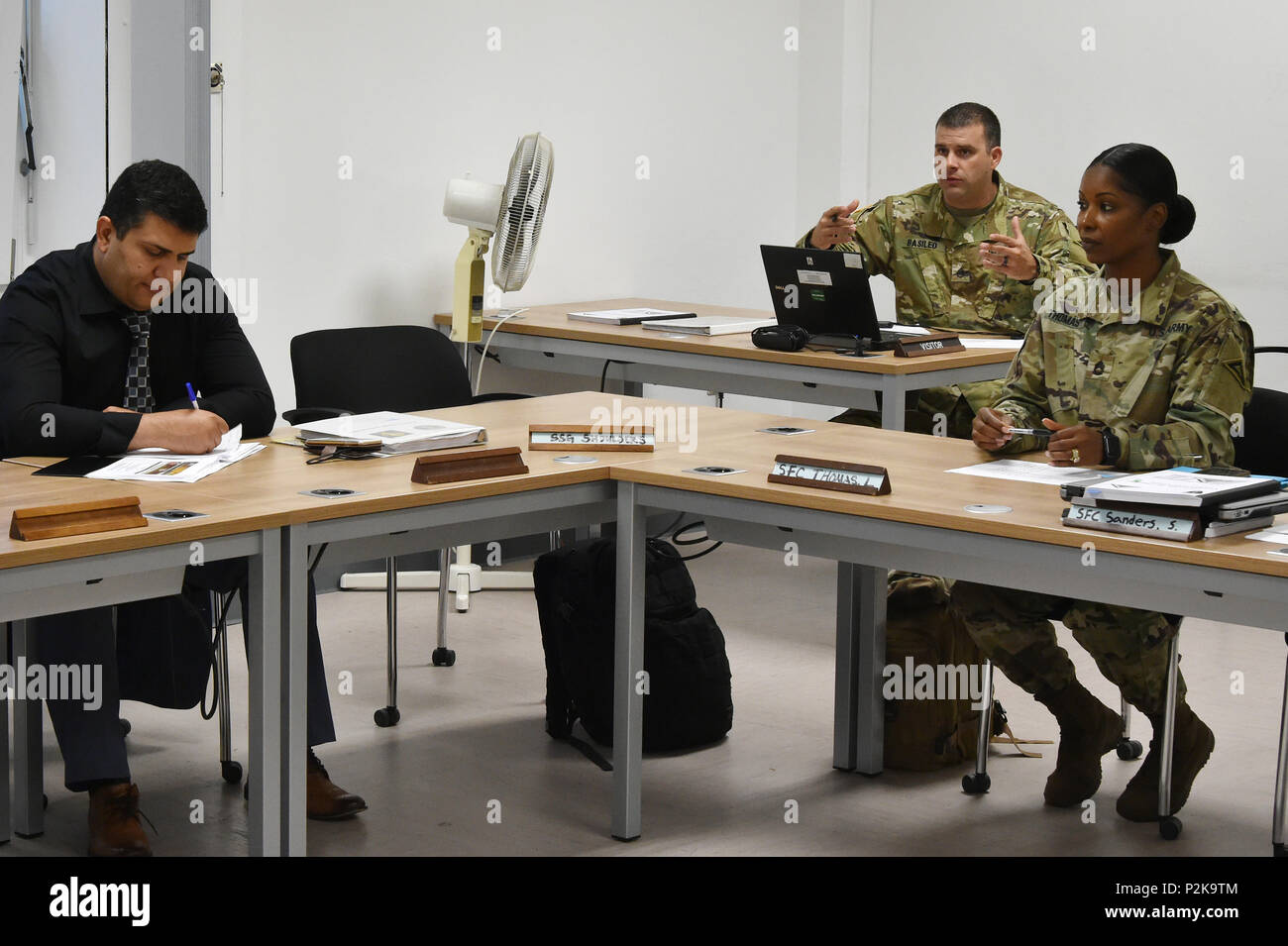 An Observer, left, of the U.S. Army Training and Doctrine Command’s ...
