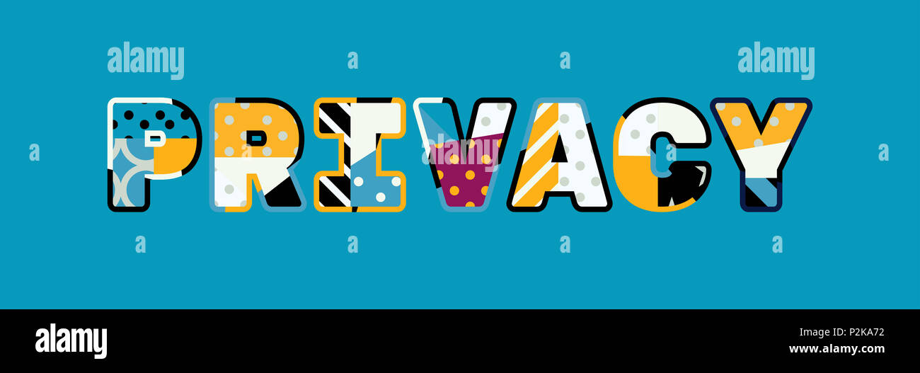 Word privacy concept written hi-res stock photography and images - Alamy
