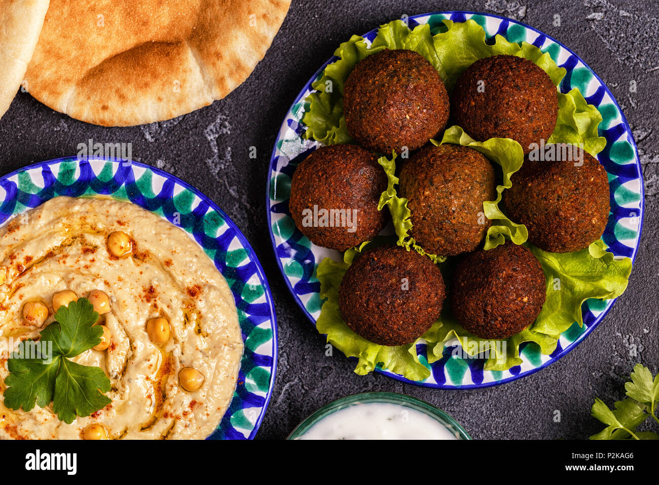 Middle eastern classic dish hummus hi-res stock photography and images ...