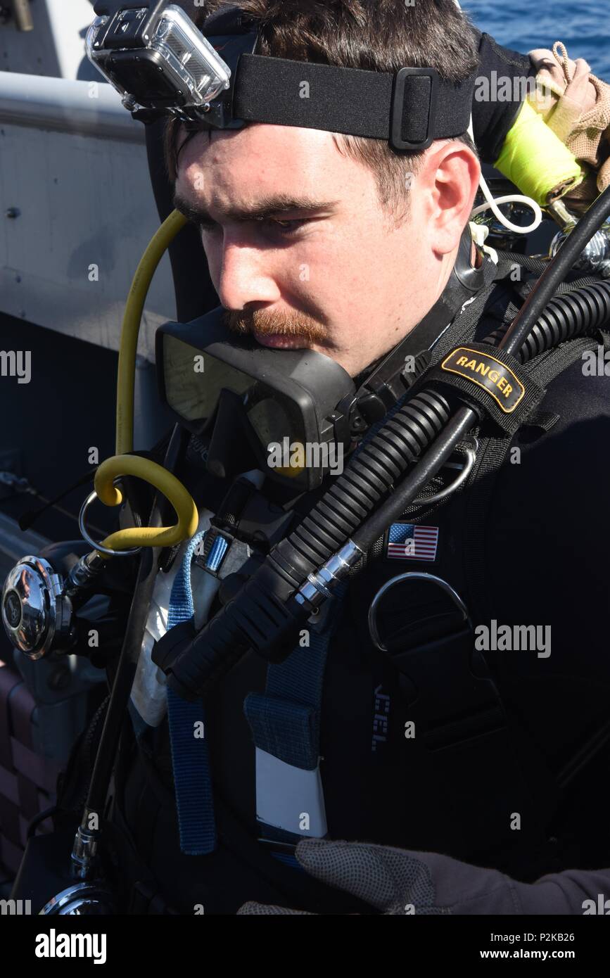 U.S. Navy Diver 2nd Class Kevin Kollar of Mobile Diving and Salvage ...