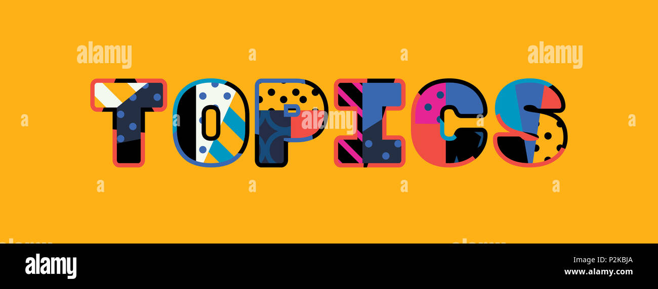 Word topics theme written in hi-res stock photography and images - Alamy