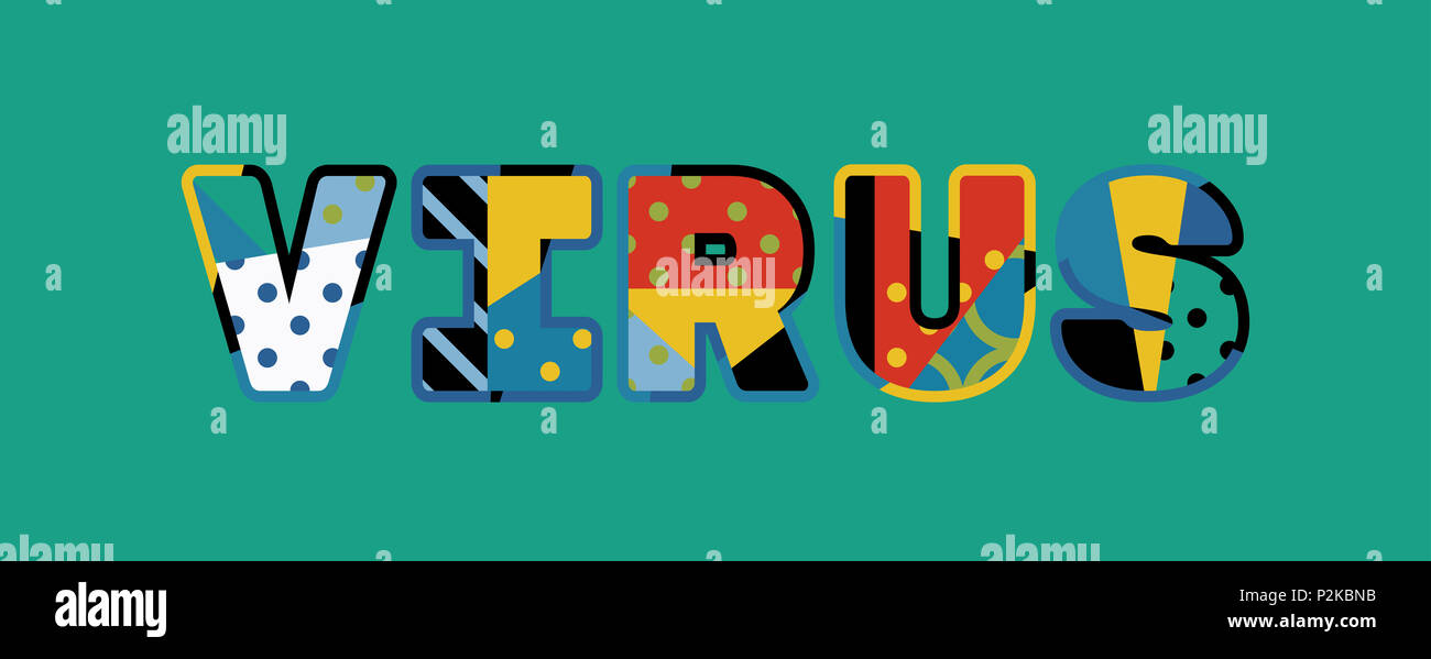 The word " " concept written in colorful abstract typography Stock ...