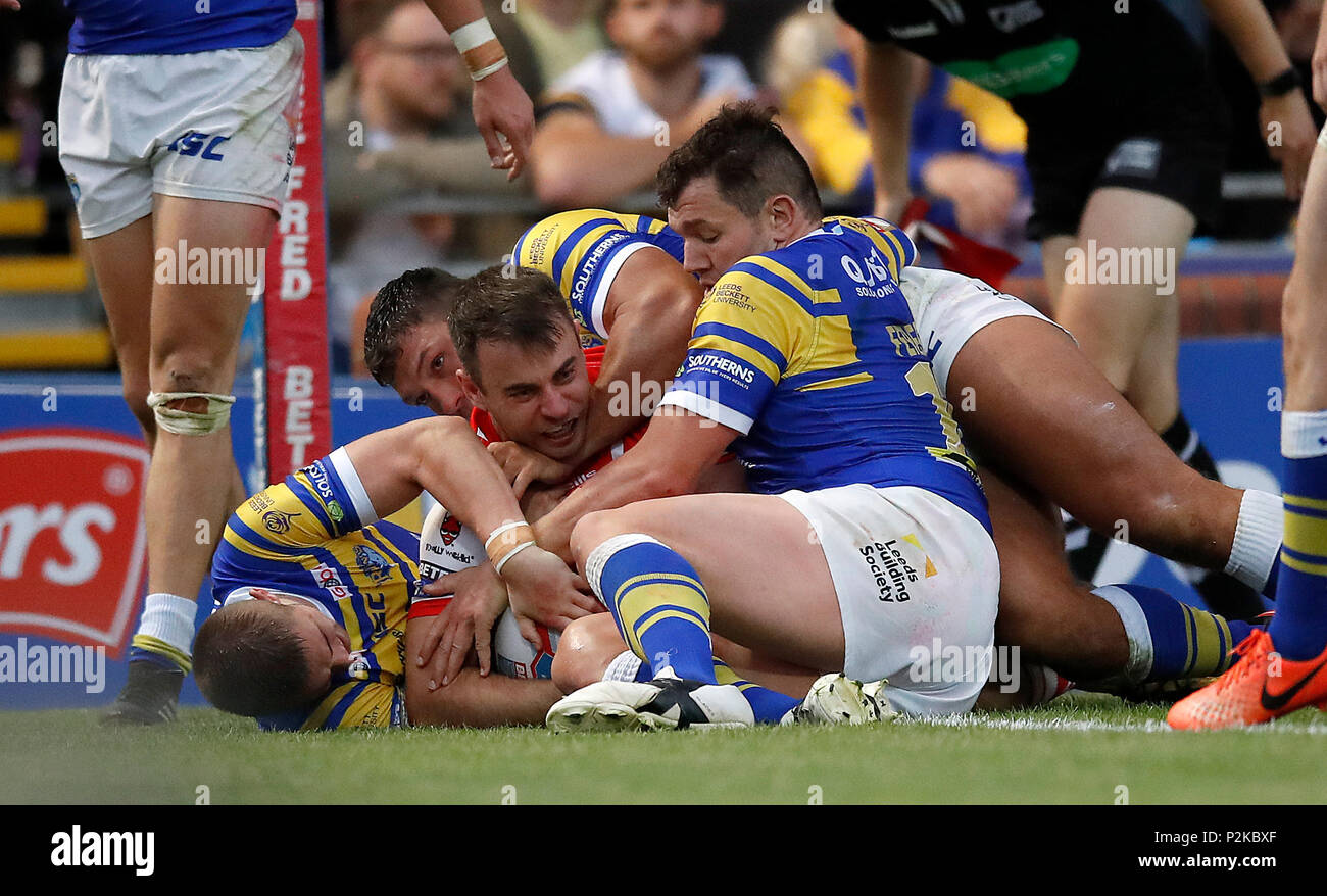 St helens ryan morgan goes over for hi-res stock photography and images ...