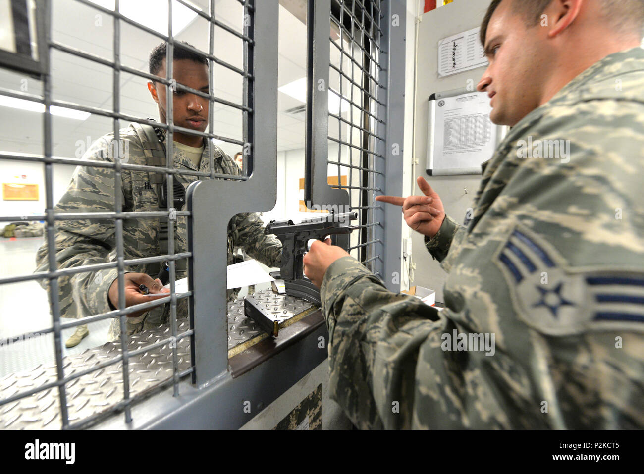 U.S. Air Force Senior Airman Malik Henriques, 88th Security Forces ...