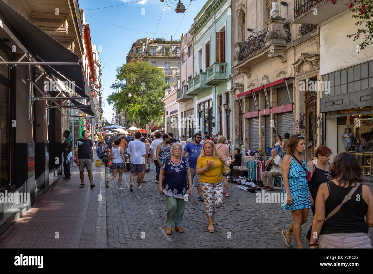 Feria de San Telmo (San Telmo Market) - Buenos Aires, Argentina Stock ...