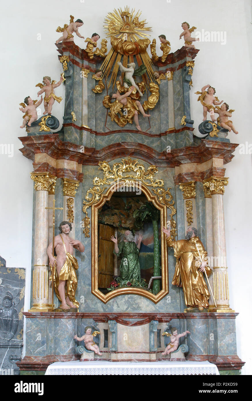 Altar immaculate conception catholic church hi-res stock photography ...