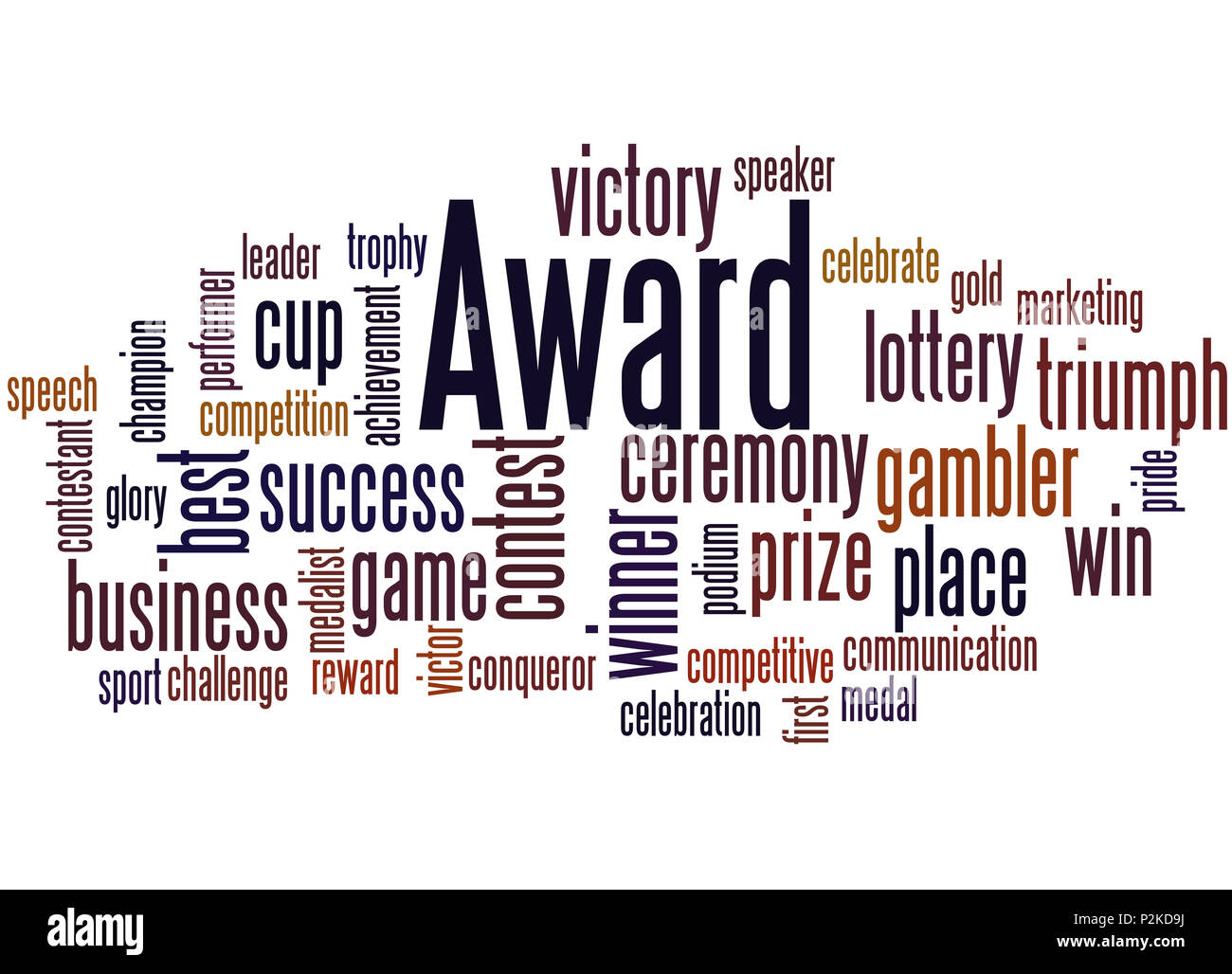 Award, word cloud concept on white background Stock Photo - Alamy