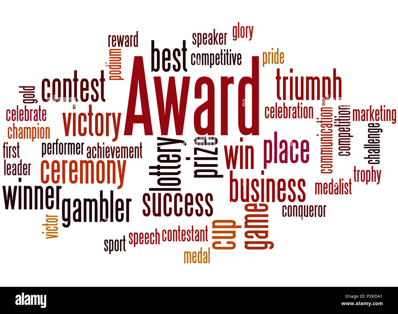 Award, word cloud concept on white background Stock Photo - Alamy