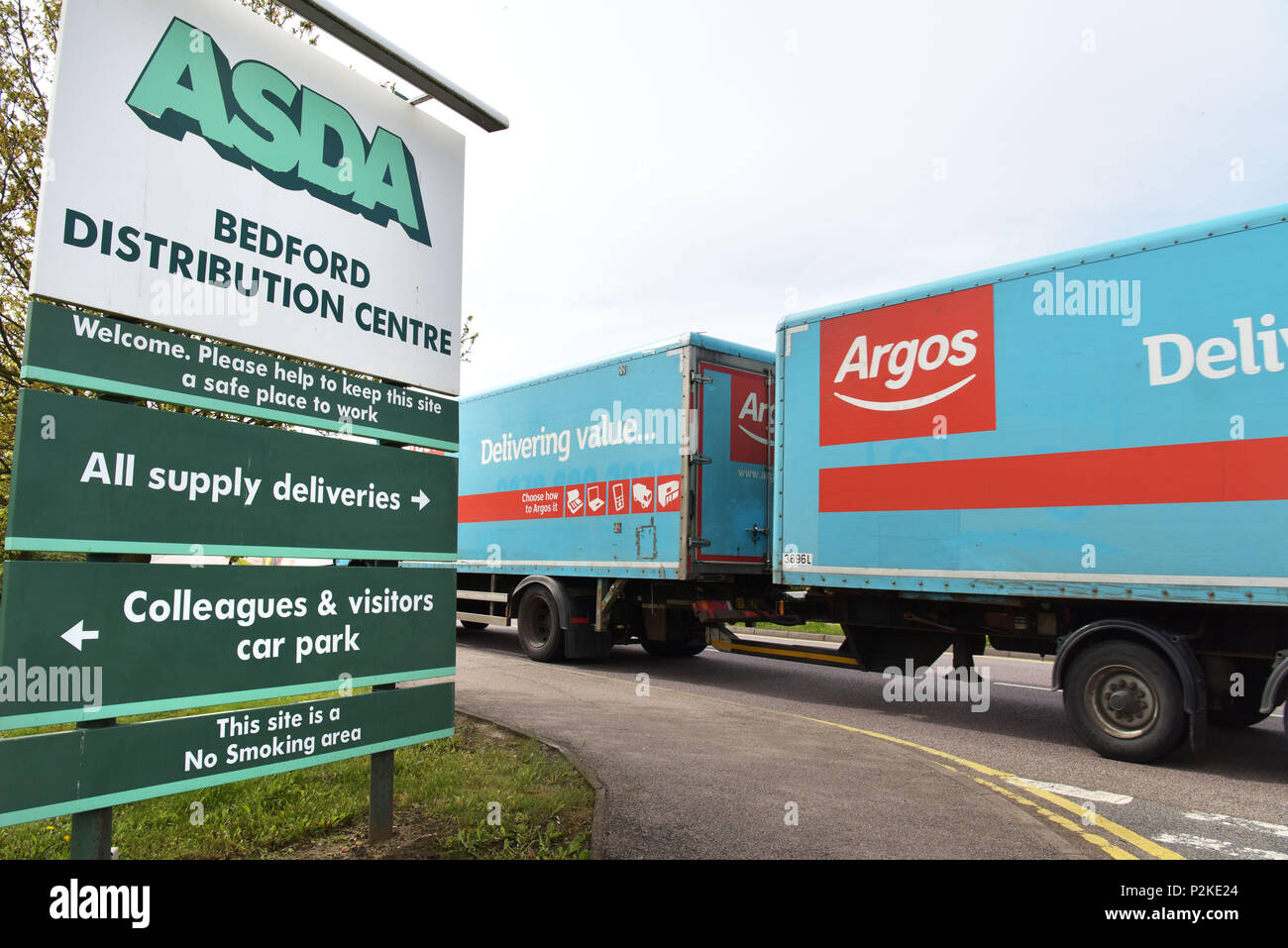 The industrial business park in Bedford where Asda and Sainsbury’s have ...