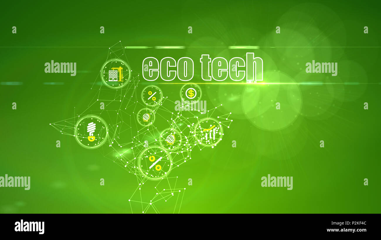 An ambitious 3d illustration of eco tech ideas getting revenue. They ...