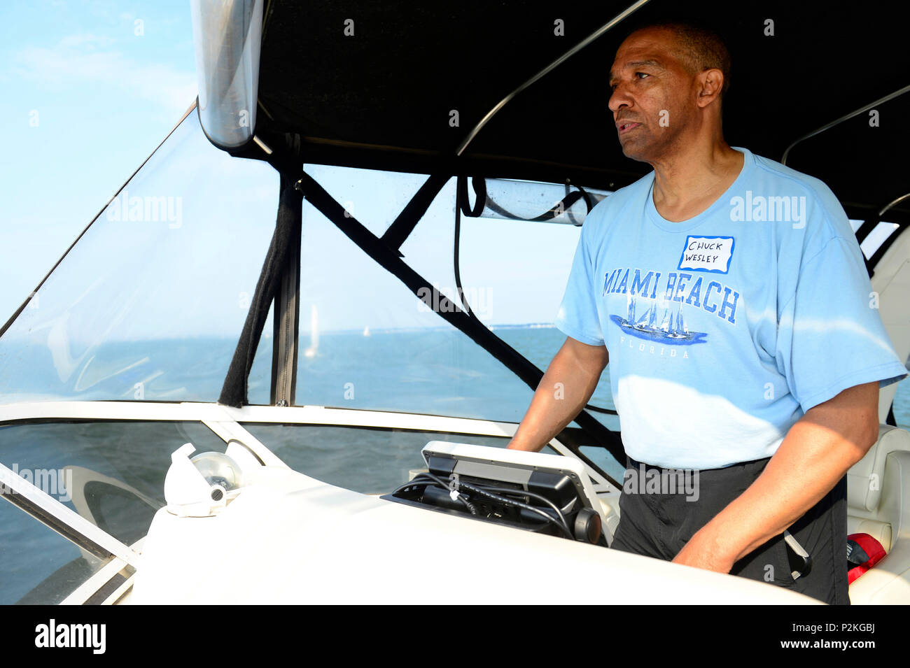 Retired U.S. Air Force Lt. Col. Chuck Wesley, Langley Yacht Club race ...