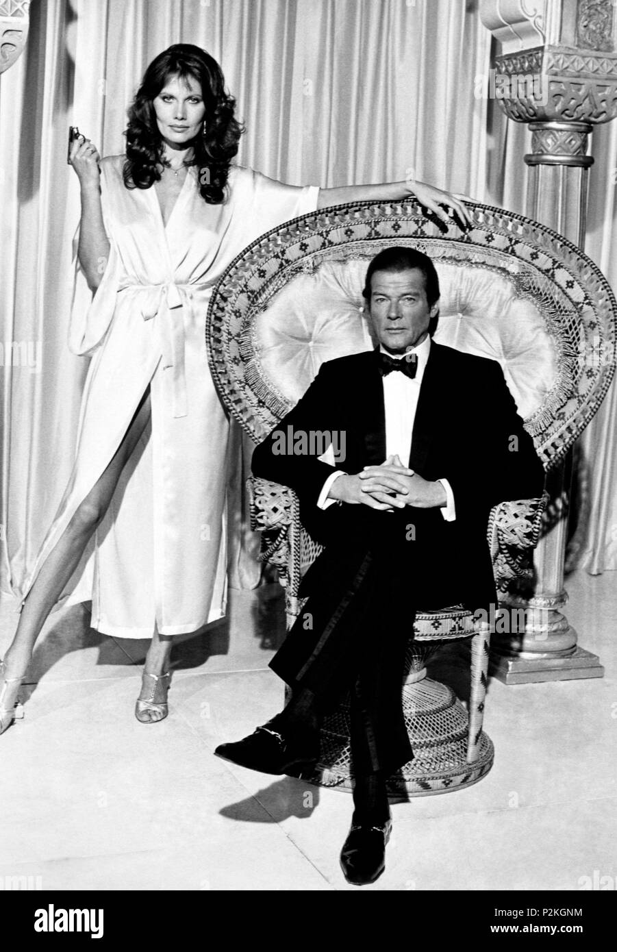 Maud Adams James Bond Black and White Stock Photos & Images - Alamy