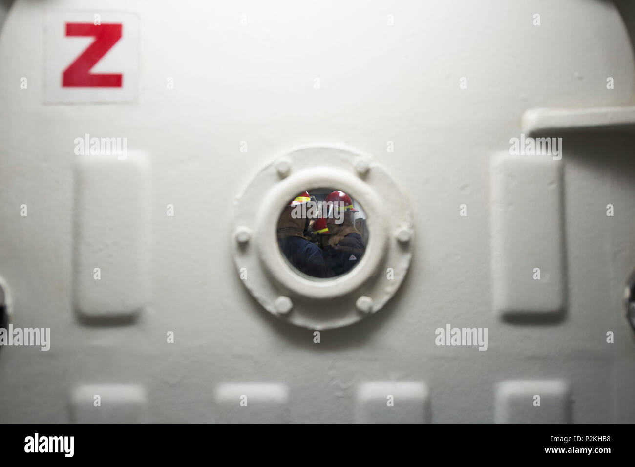 161001-N-ZE250-020 MEDITERRANEAN SEA (Oct. 1, 2016) - Sailors set ...