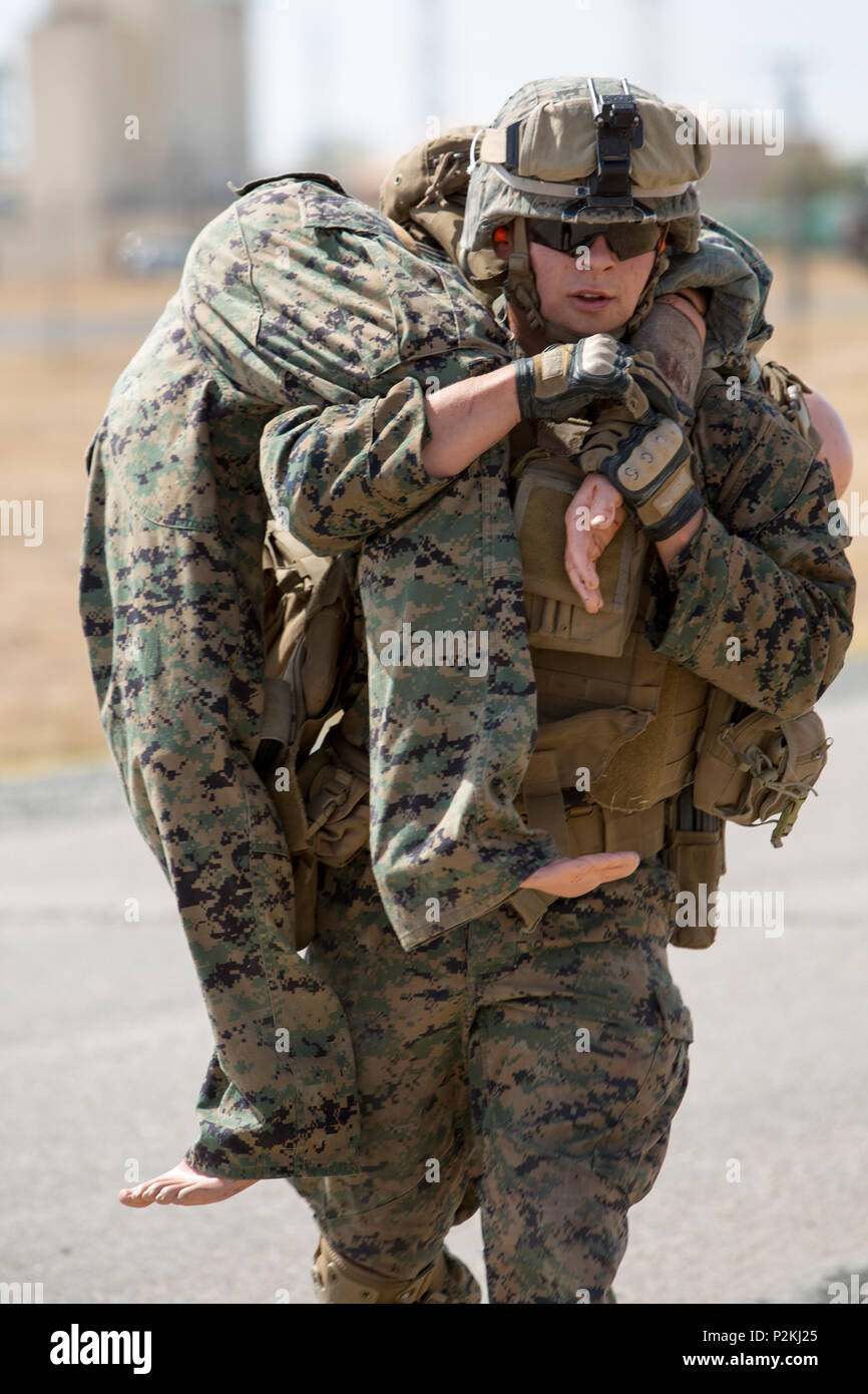 U.S. Marine Corps Lance Cpl. Wyatt Merrill, a team leader with Fox ...