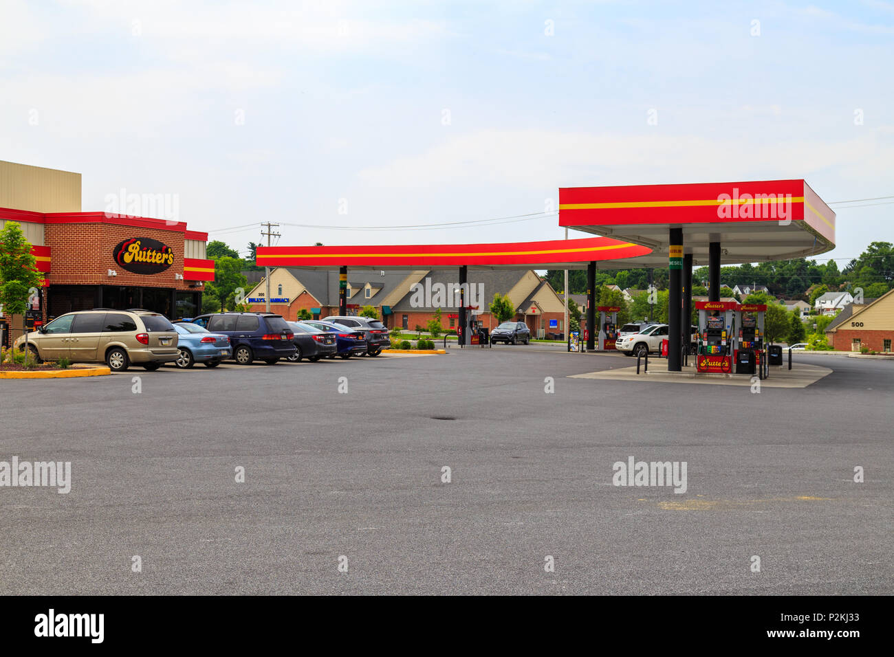 Strasburg, PA, USA - June 9, 2018: Rutter’s is an American convenience ...