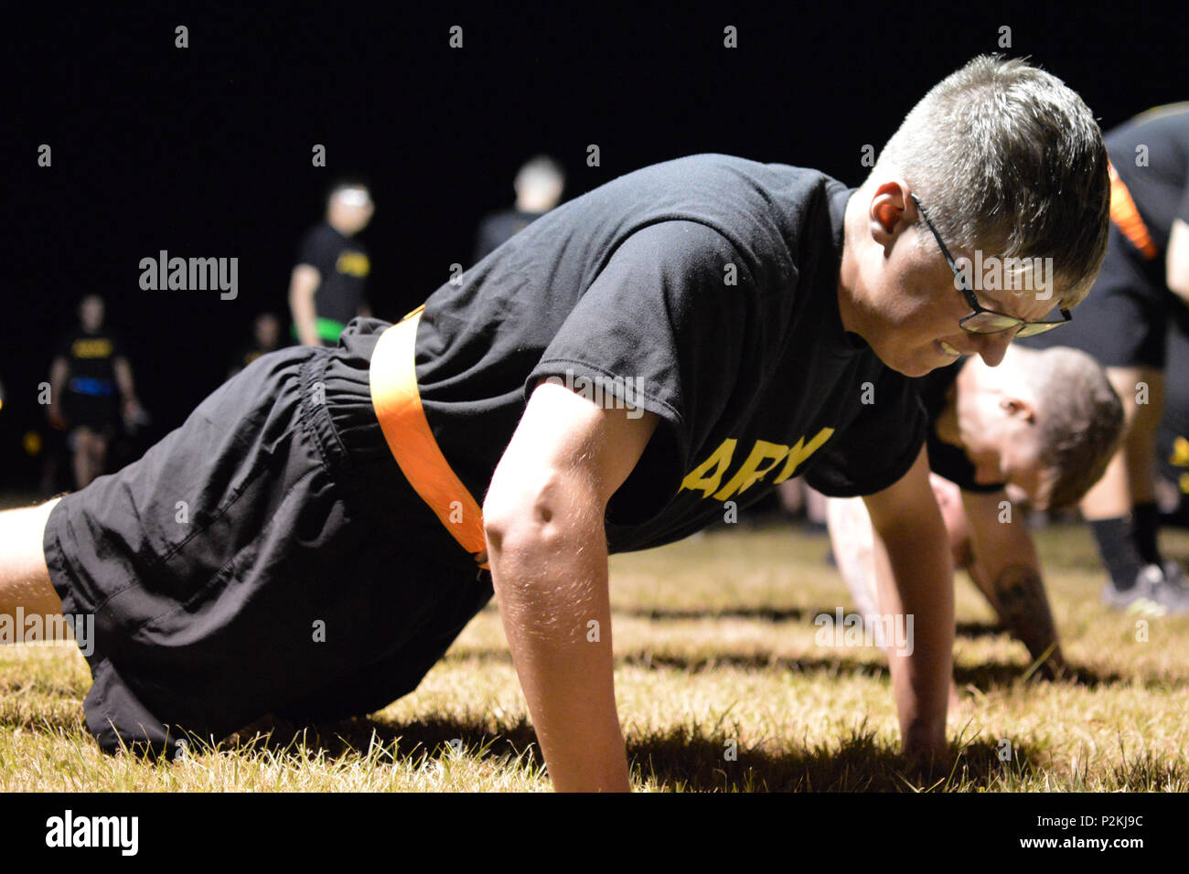 A Soldier assigned to the 25th Infantry Division performs the push-up ...