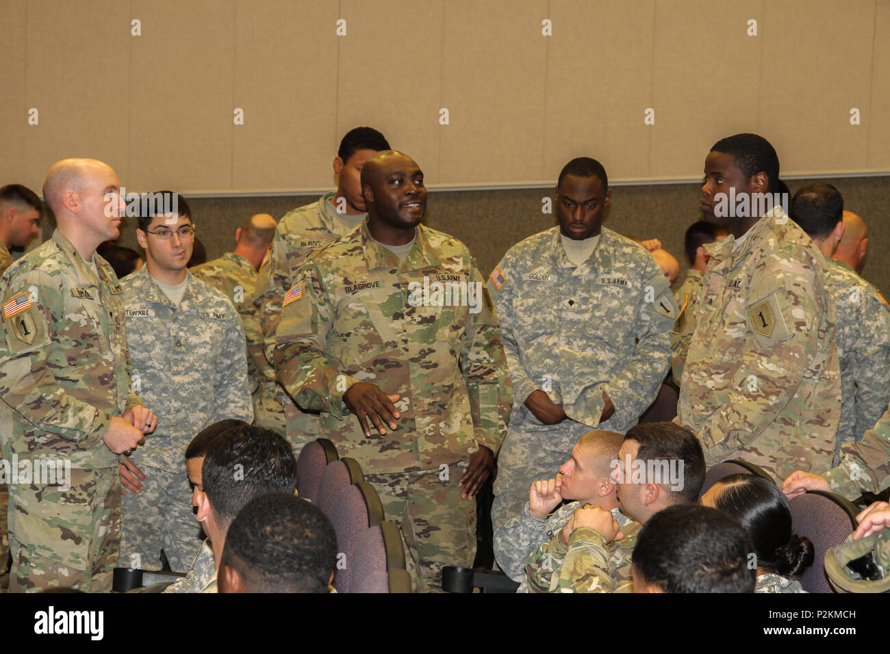 Sgt. 1st Class Sam Blagrove, a maintenance supervisor assigned to ...