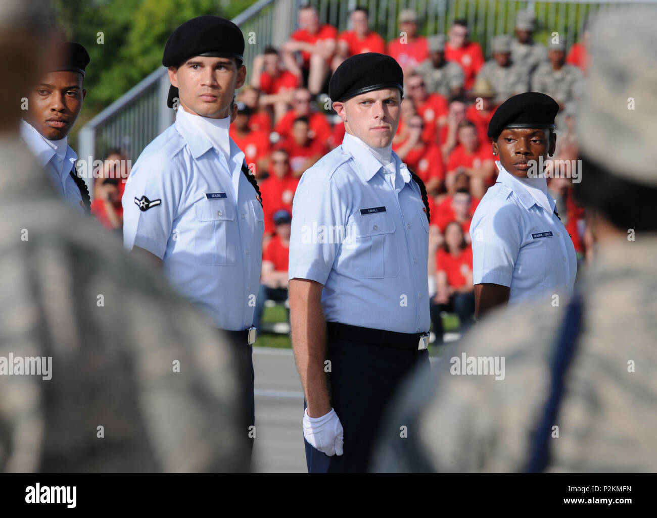 Members of the 334th Training Squadron regulation drill team perform ...