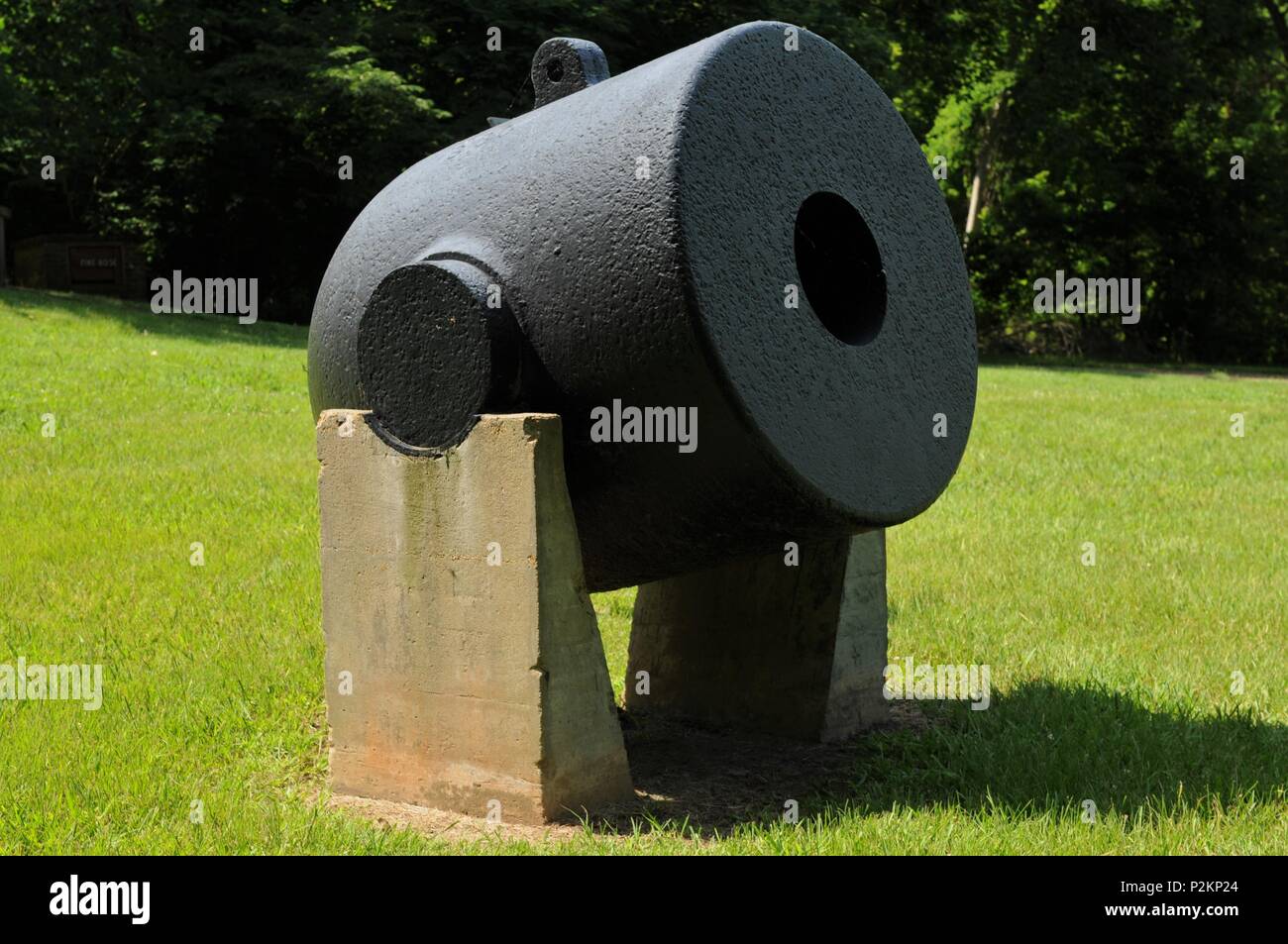 13 inch Union mortar at the Grand Gulf Military Park, used during the ...