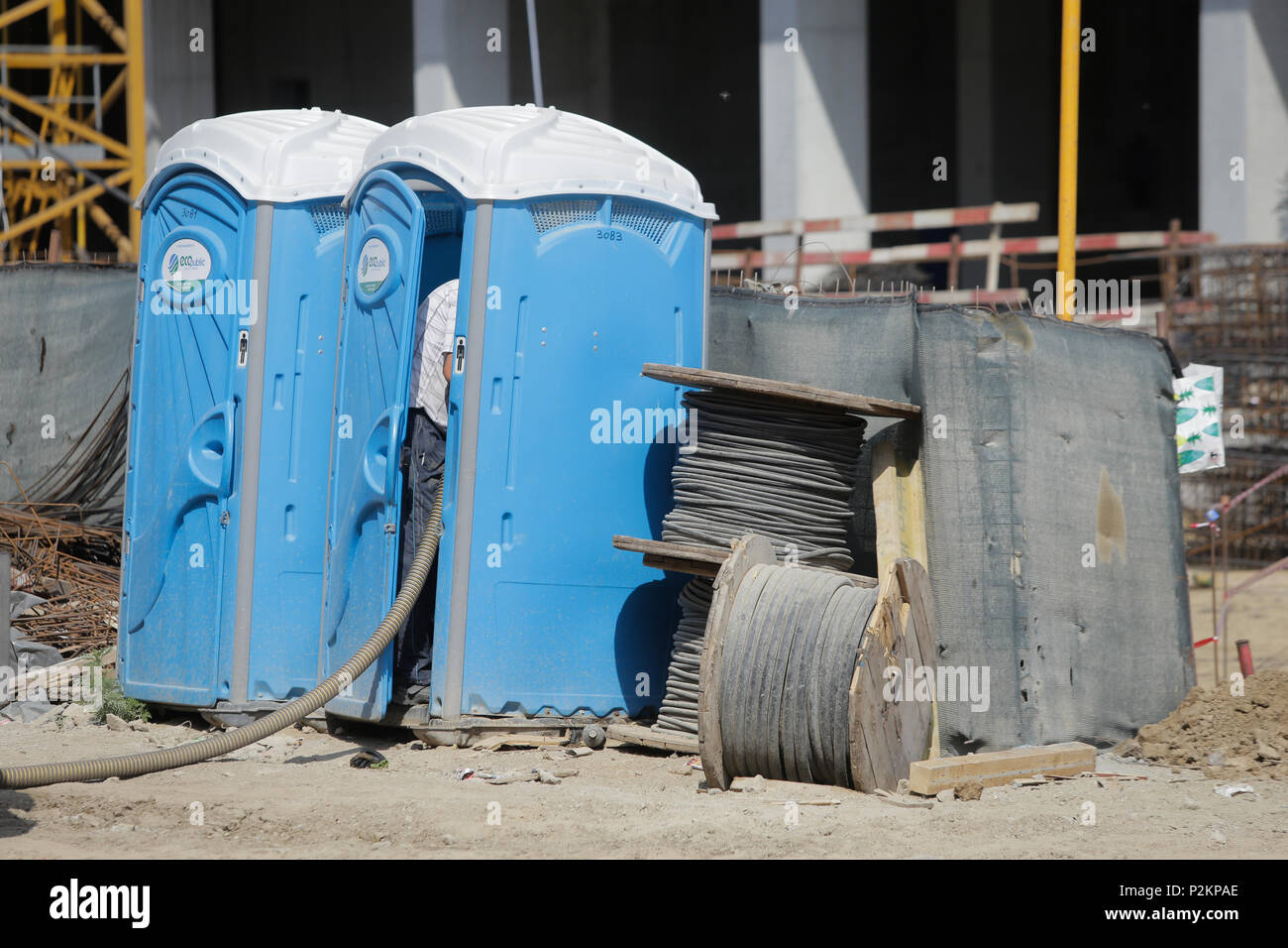Construction site toilet hi-res stock photography and images - Alamy