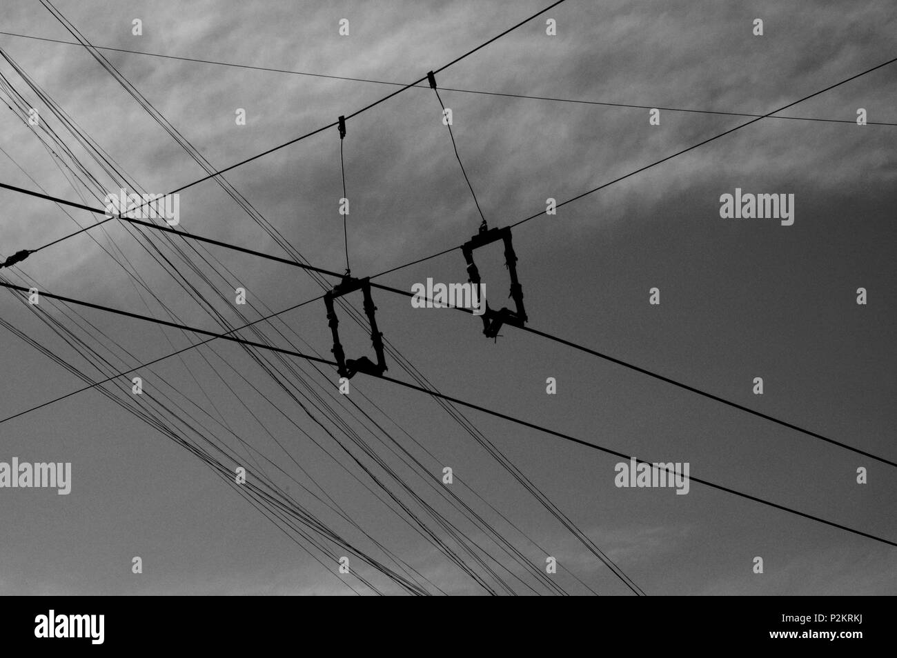 Abstract lines in the sky Stock Photo - Alamy