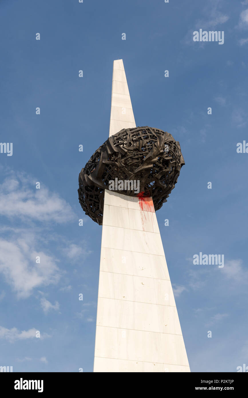 Memorial of rebirth is a memorial in bucharest hi-res stock photography ...