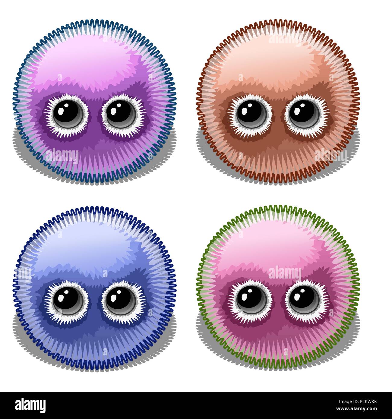 Fluff monster Stock Vector Images - Alamy