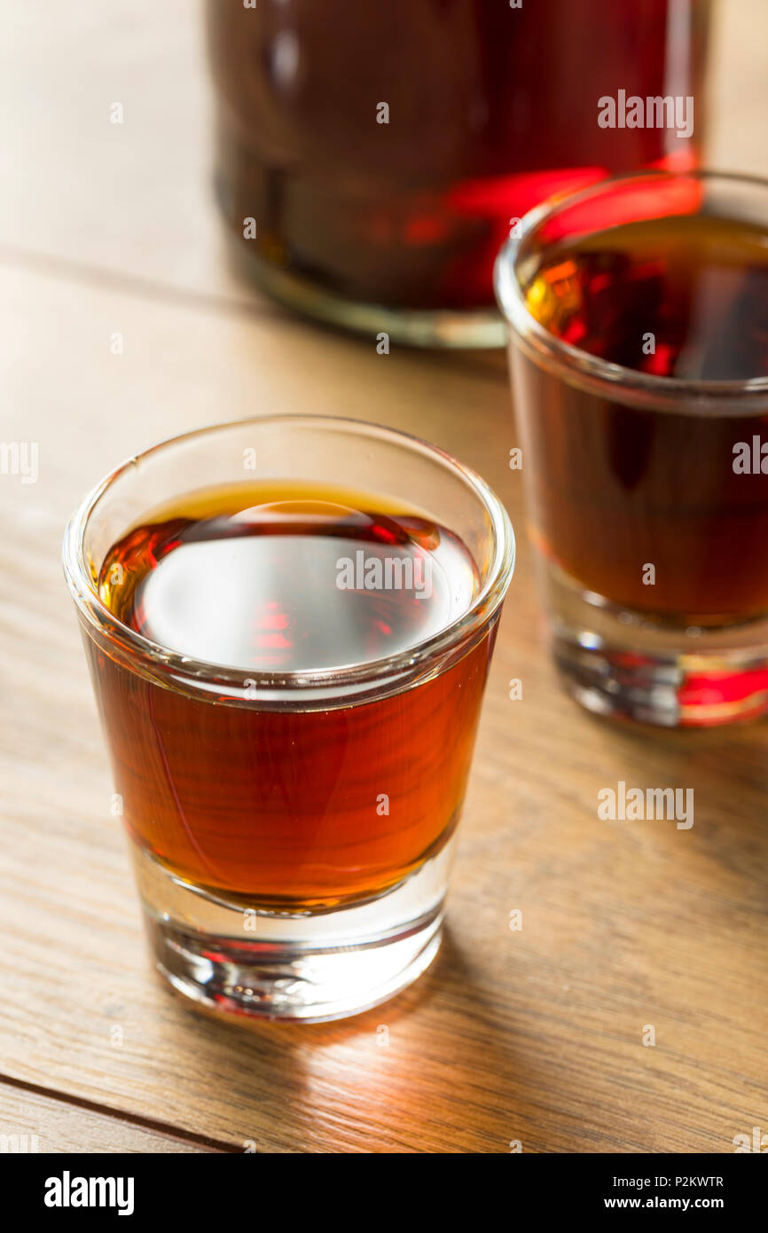 Red Sloe Gin Liqueur in a Glass Stock Photo - Alamy