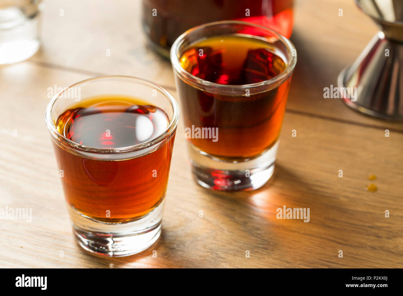 Red Sloe Gin Liqueur in a Glass Stock Photo - Alamy