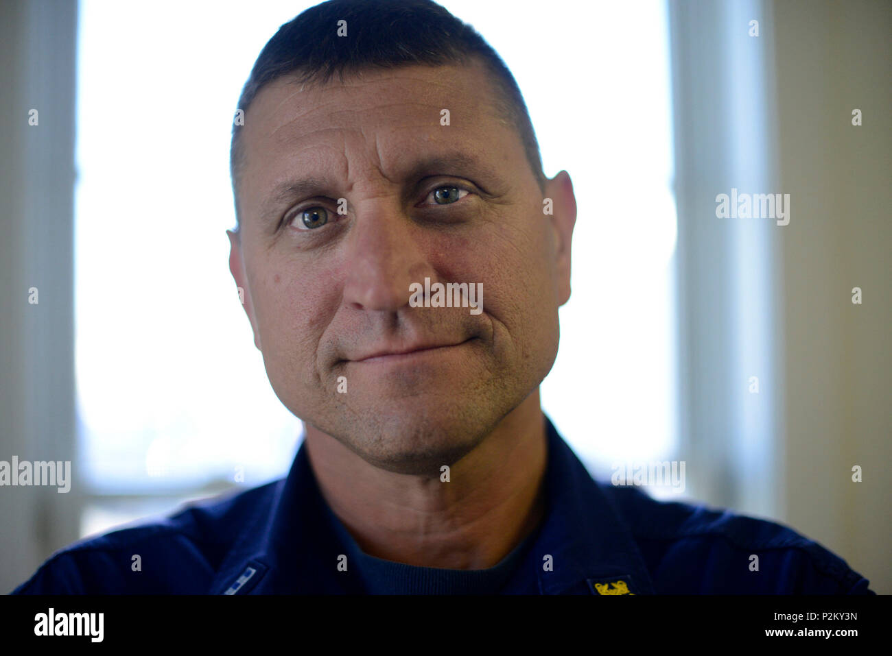 Chief Warrant Officer Chris Sparkman, commanding officer of Coast Guard ...
