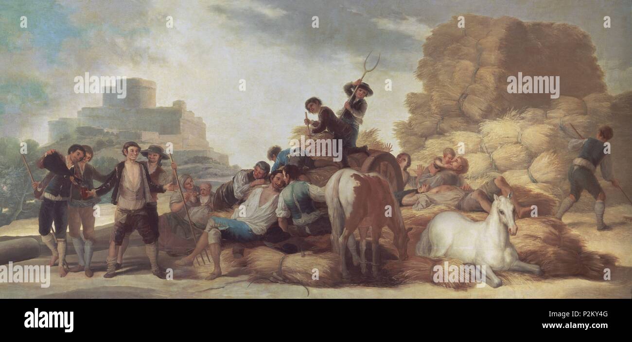'The Threshing Floor, or Summer', 1786, Oil on canvas, 276 cm x 641 cm ...