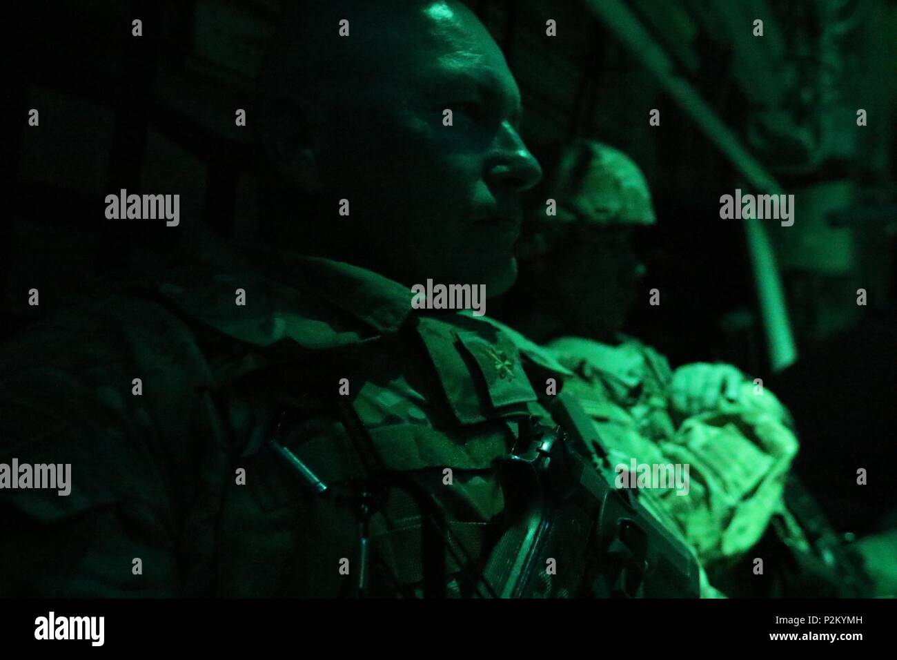 Maj. William Rozar and Master Sgt. Jose Torres, working as inspector ...