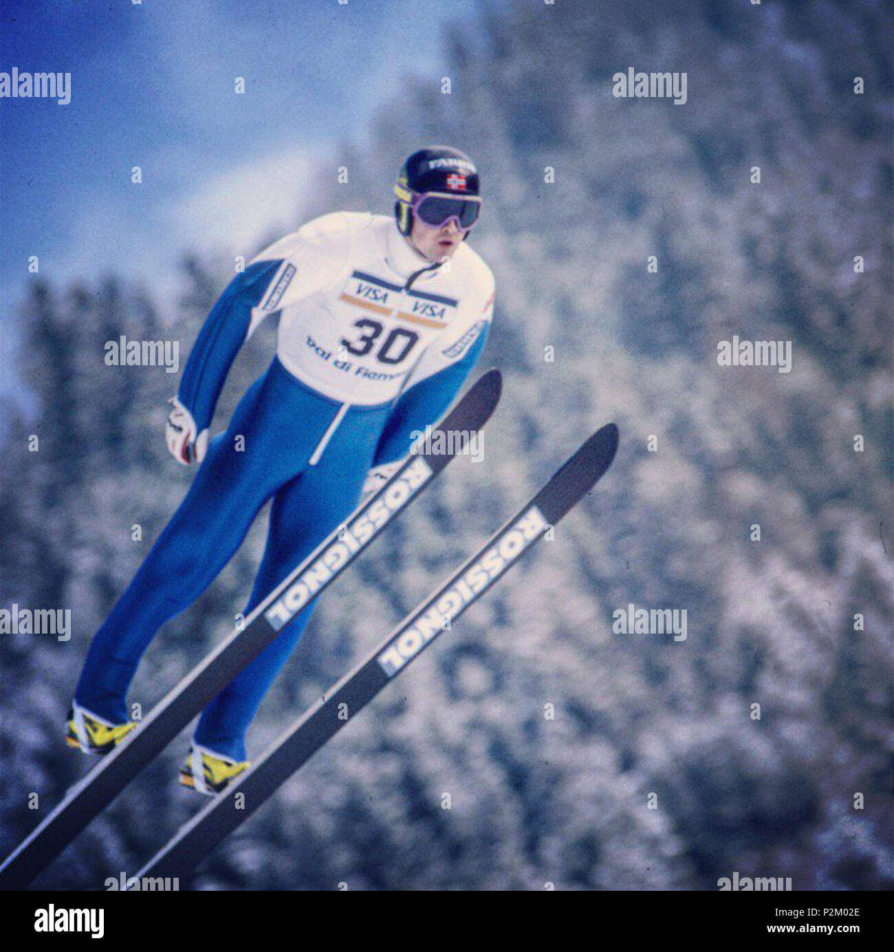 31 Fred Børre Lundberg at Fiemme 1991 Stock Photo - Alamy