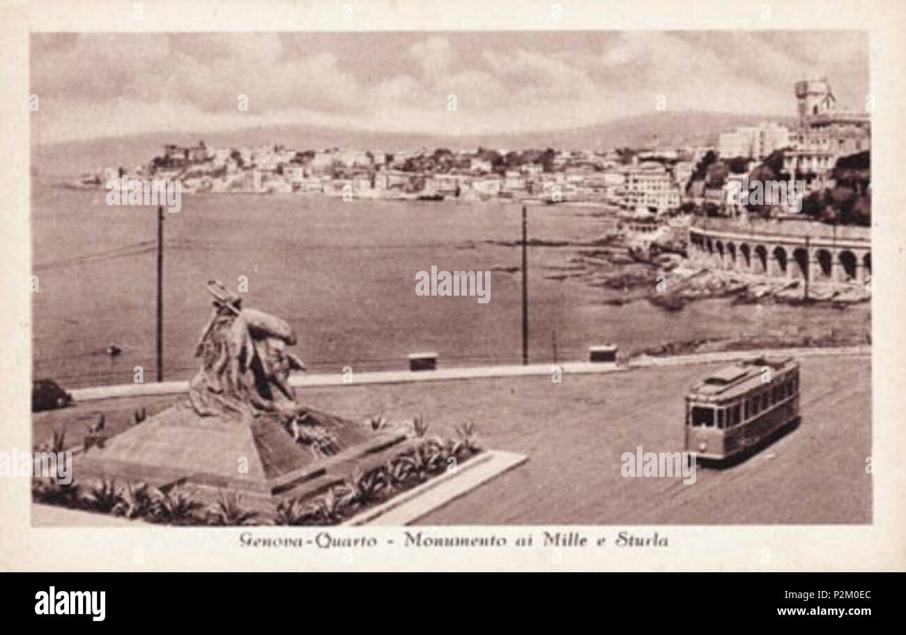 Genova Quarto monument with tramway.jpg 33 Genova Quarto monument with ...