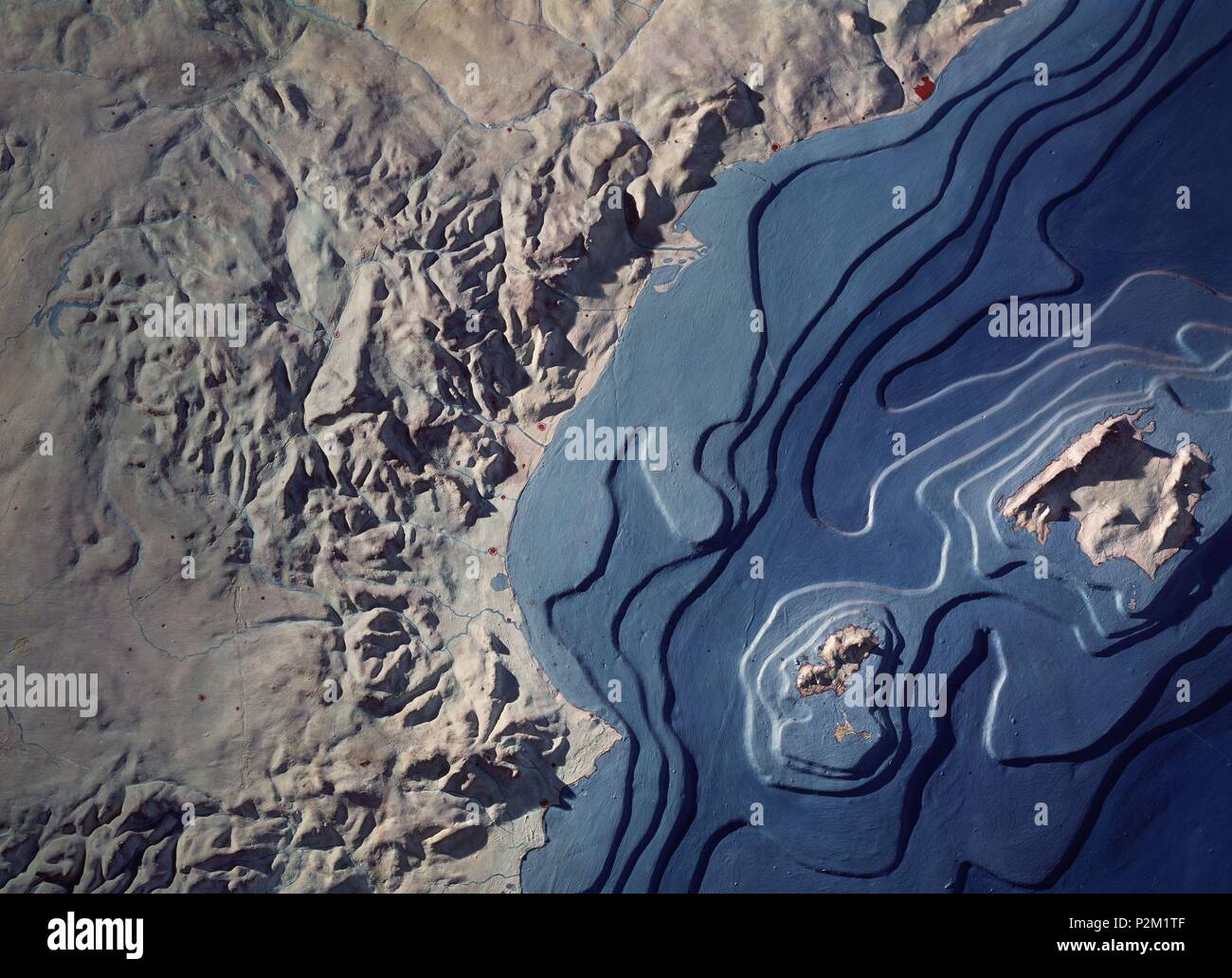 MAPA EN RELIEVE DEL SECTOR LEVANTINO DE ESPAÑA. Location: MUSEUM OF ...