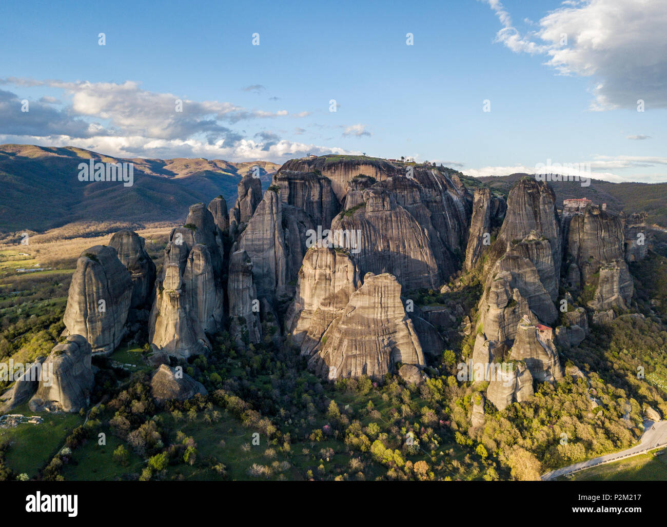 Aerial meteora monasteries greece hi-res stock photography and images ...